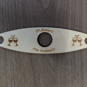 Personalised Handcrafted Wooden Wine Glass Butler | Perfect for Wine ...
