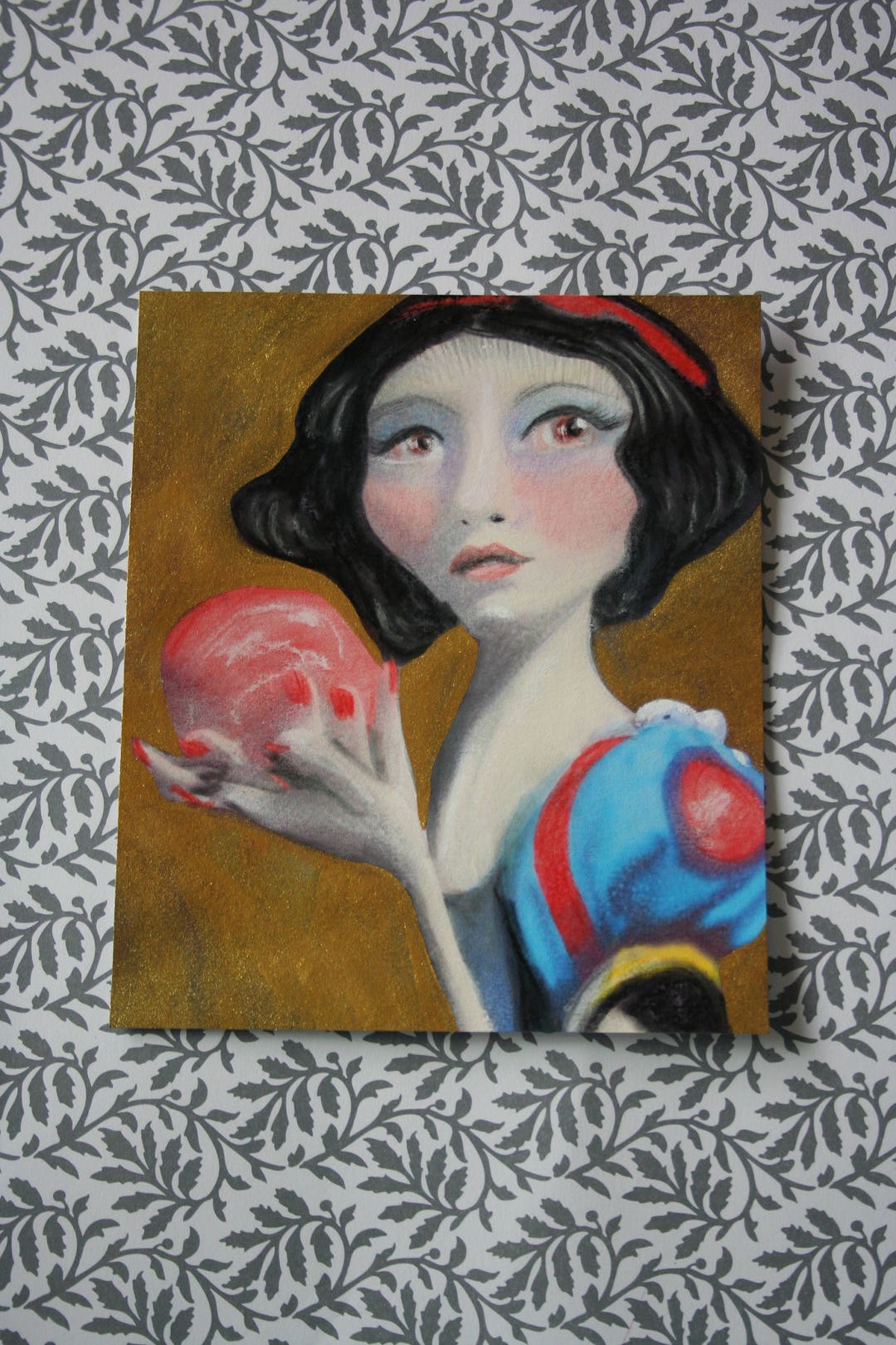 Mabsdrawlloweenclub Snow White Poison Apple Fantasy Halloween Art - Etsy