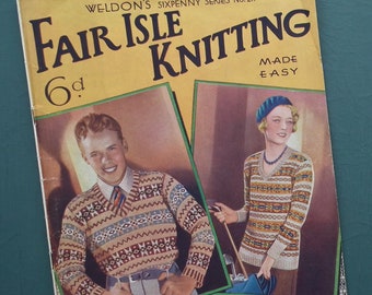 Fair Isle Pattern Vintage - Etsy