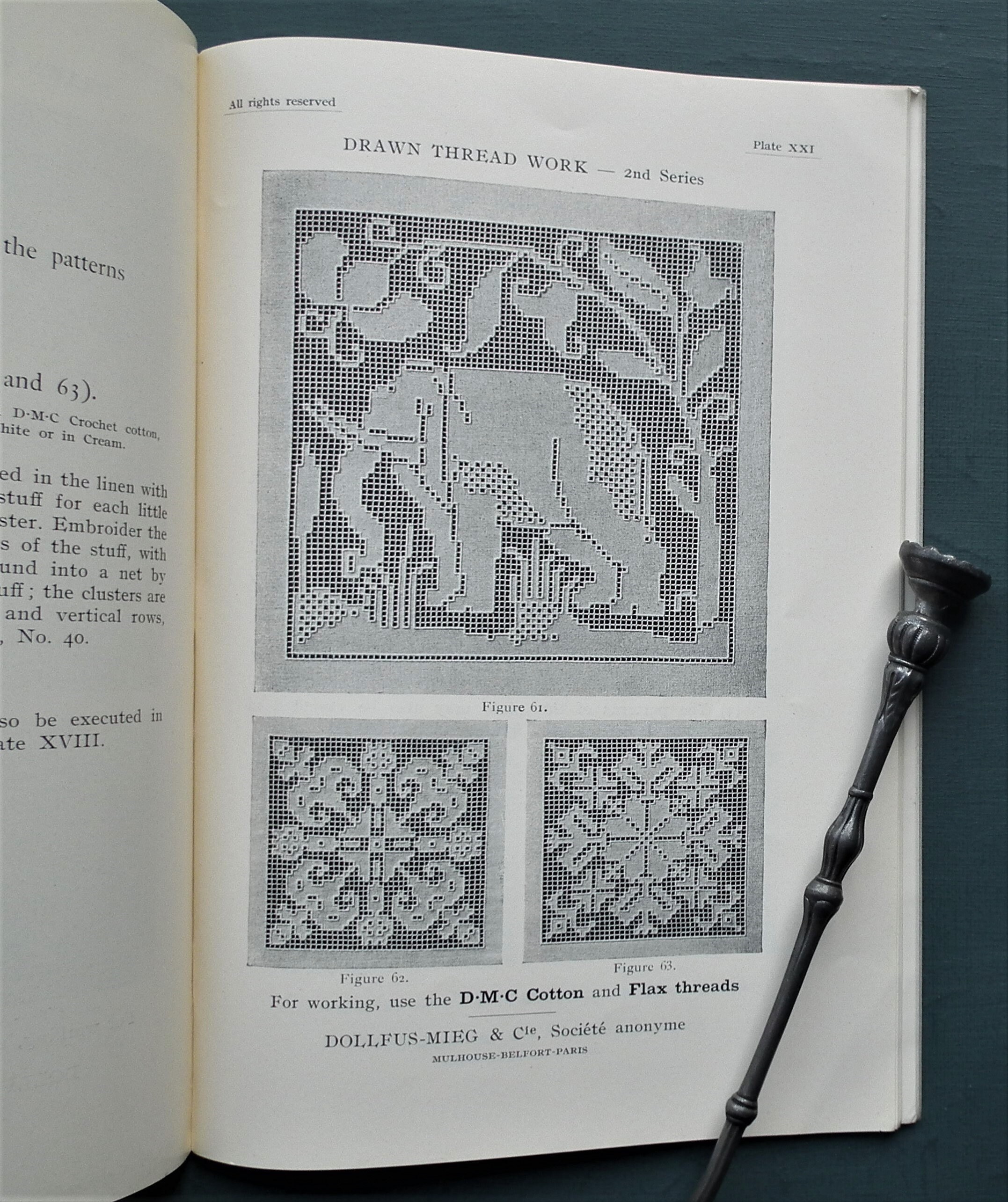 Drawn Thread Work Iind 2nd Series Antique Vintage Sewing Book 1920s ...
