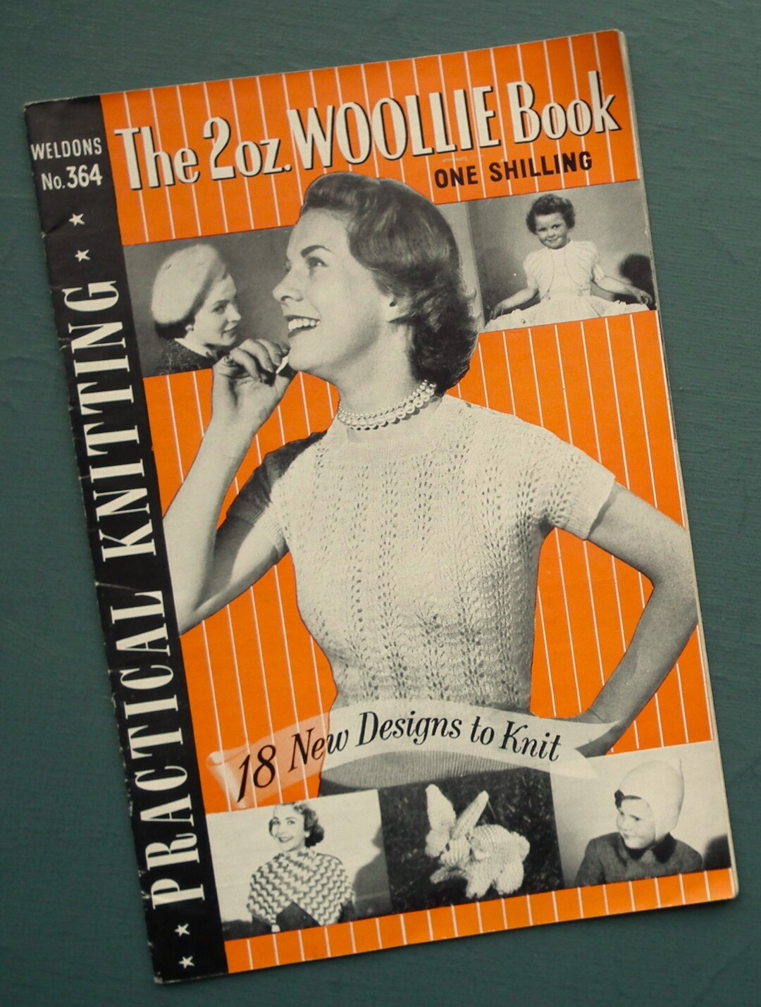 Vintage 1950s Practical Knitting Booklet the 2oz Woollie Book Weldons ...
