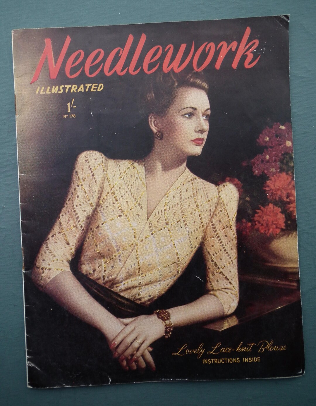 Vintage 1940s WWII Sewing Knitting Magazine Needlework Illustrated No ...