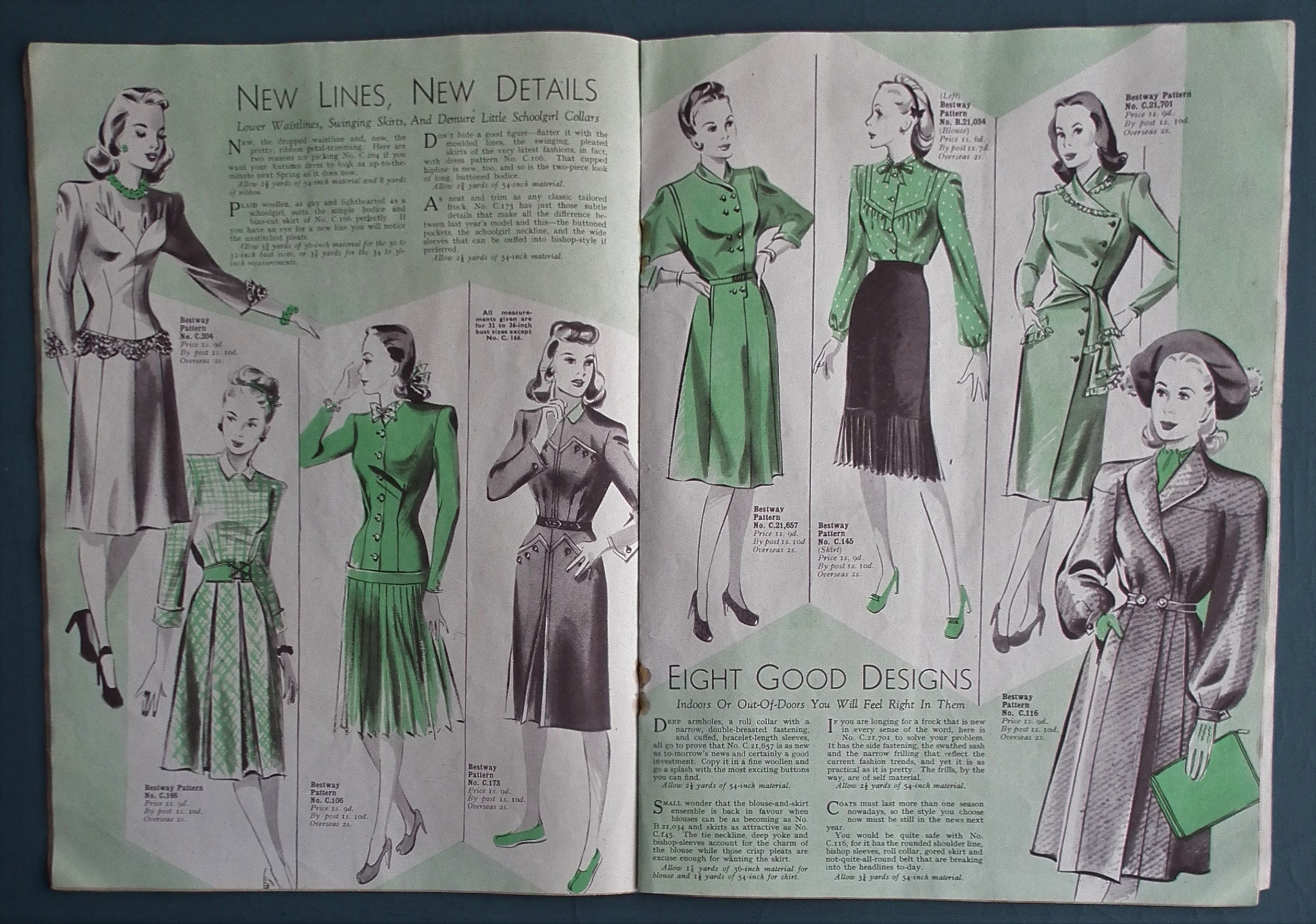 Woman and Home November 1947 Vintage 1940s Magazine Original 40s ...