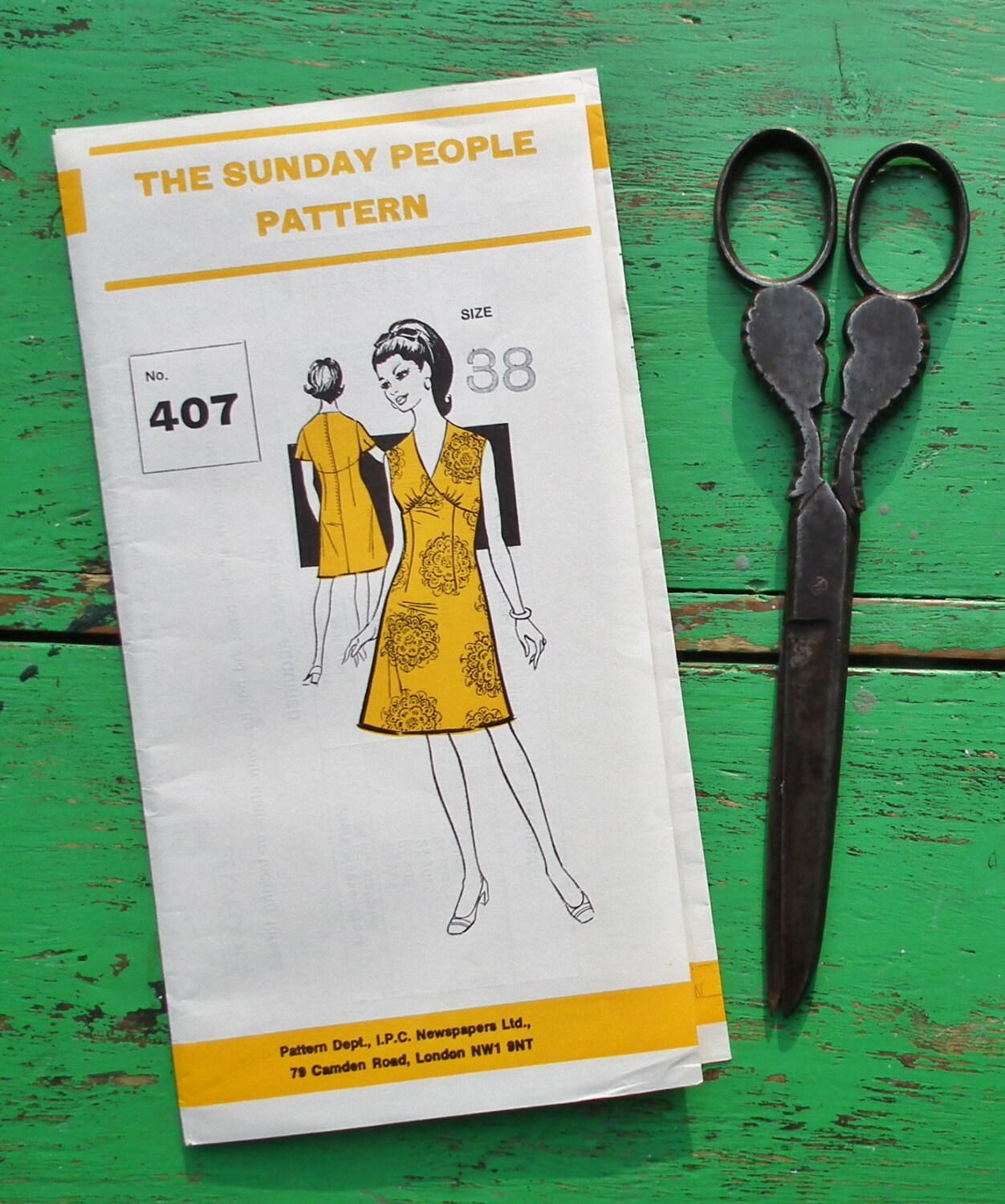Vintage Sewing Pattern 60s 70s Women's Dress Sunday People Pattern No ...