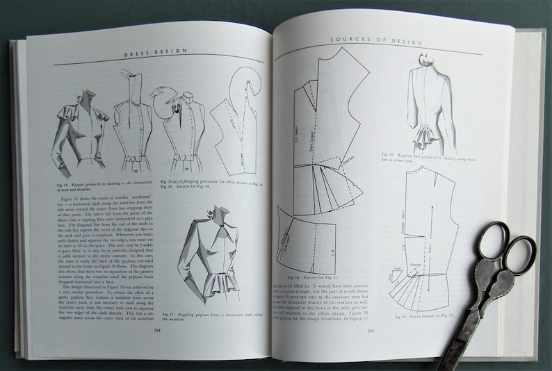 Dress Design Draping and Flat Pattern Making Vintage 1940s | Etsy