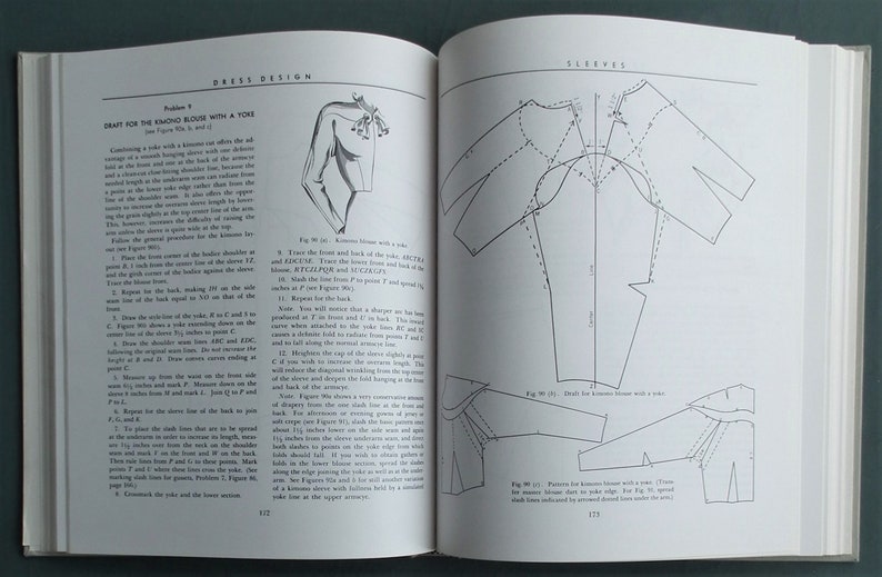 Dress Design Draping and Flat Pattern Making Vintage 1940s | Etsy