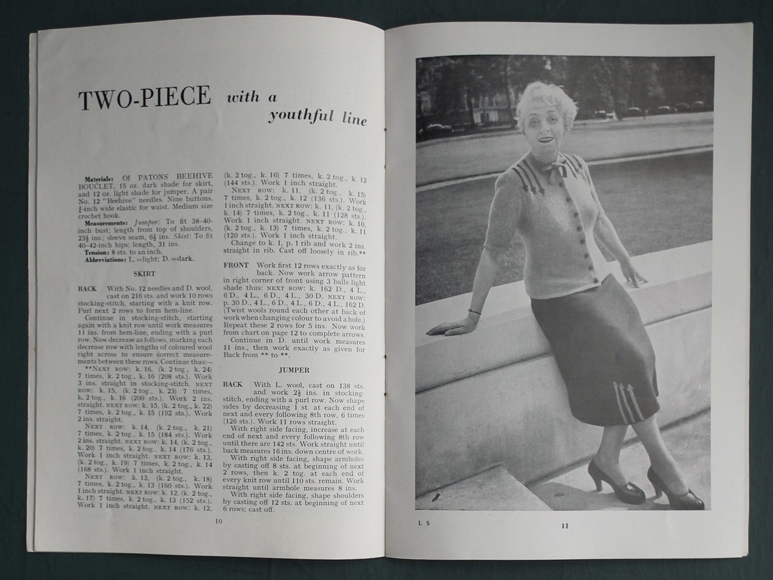 Vintage 40s 50s Knitting Book Large Sizes by Stitchcraft UK - Etsy