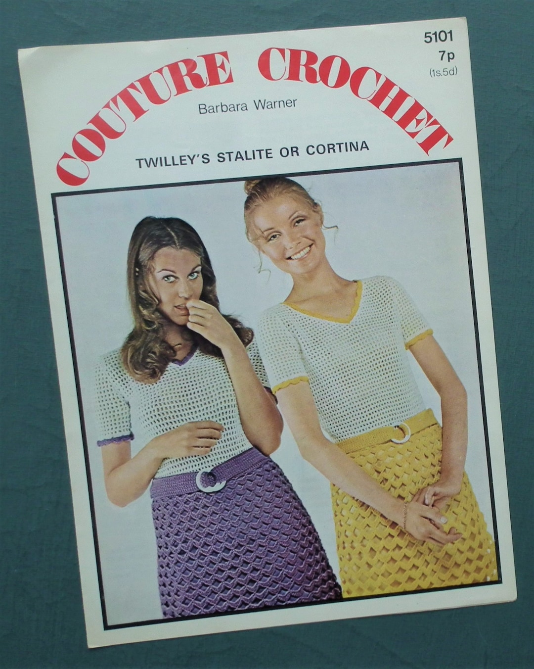Vintage Pattern 1960s 1970s Barbara Warner Designer Couture Crochet ...
