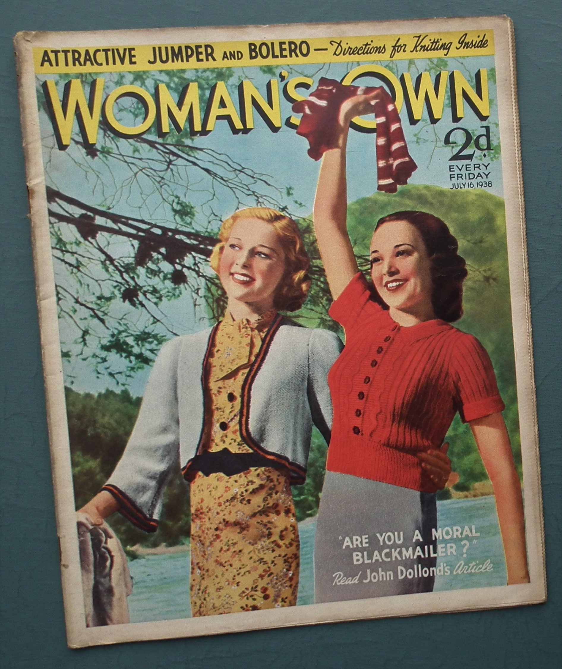 Woman's Own July 1938 Vintage 1930s Women's Magazine - Etsy