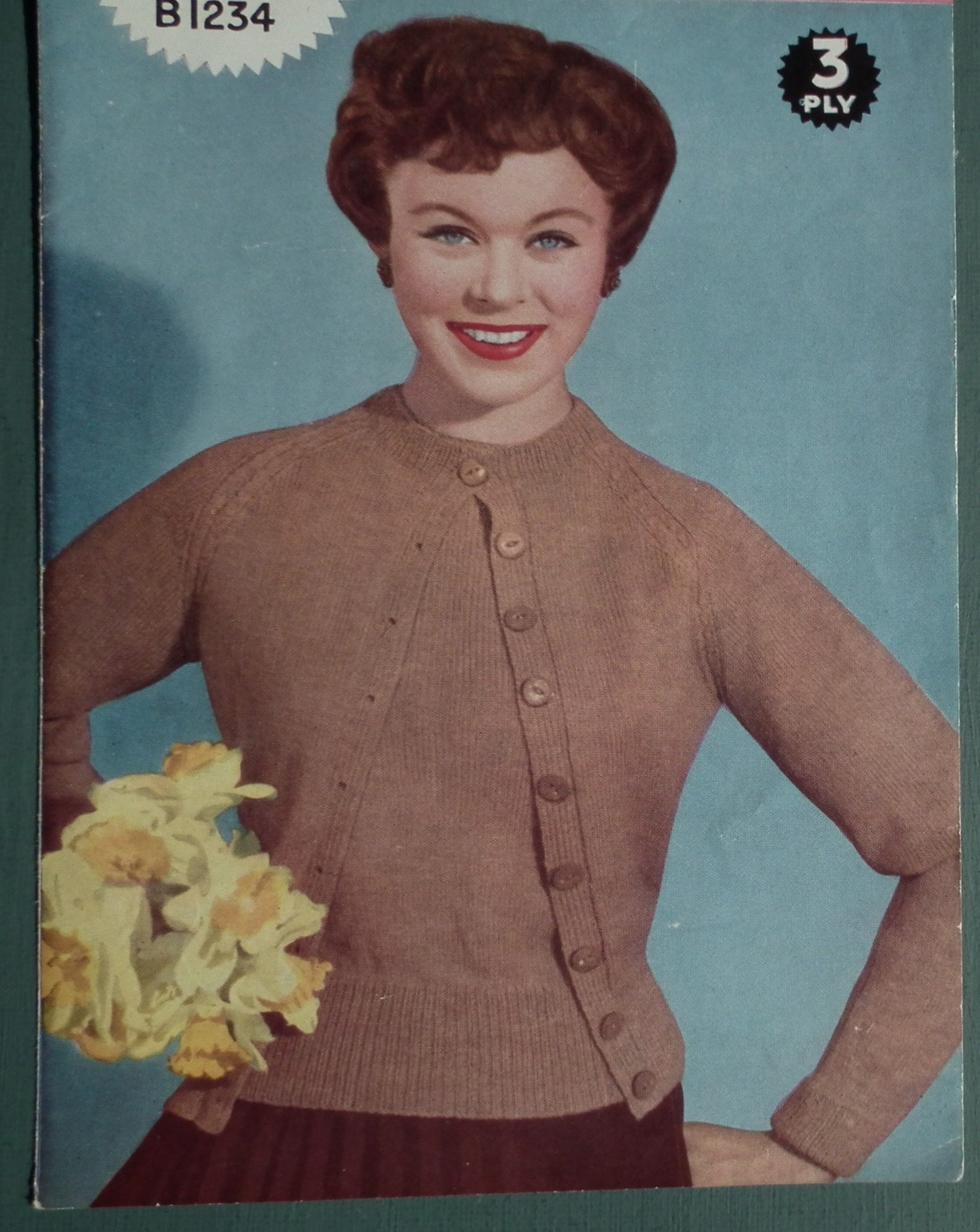 Vintage 1950s Knitting Pattern Women's Twin Set Cardigan Sweater Jumper ...