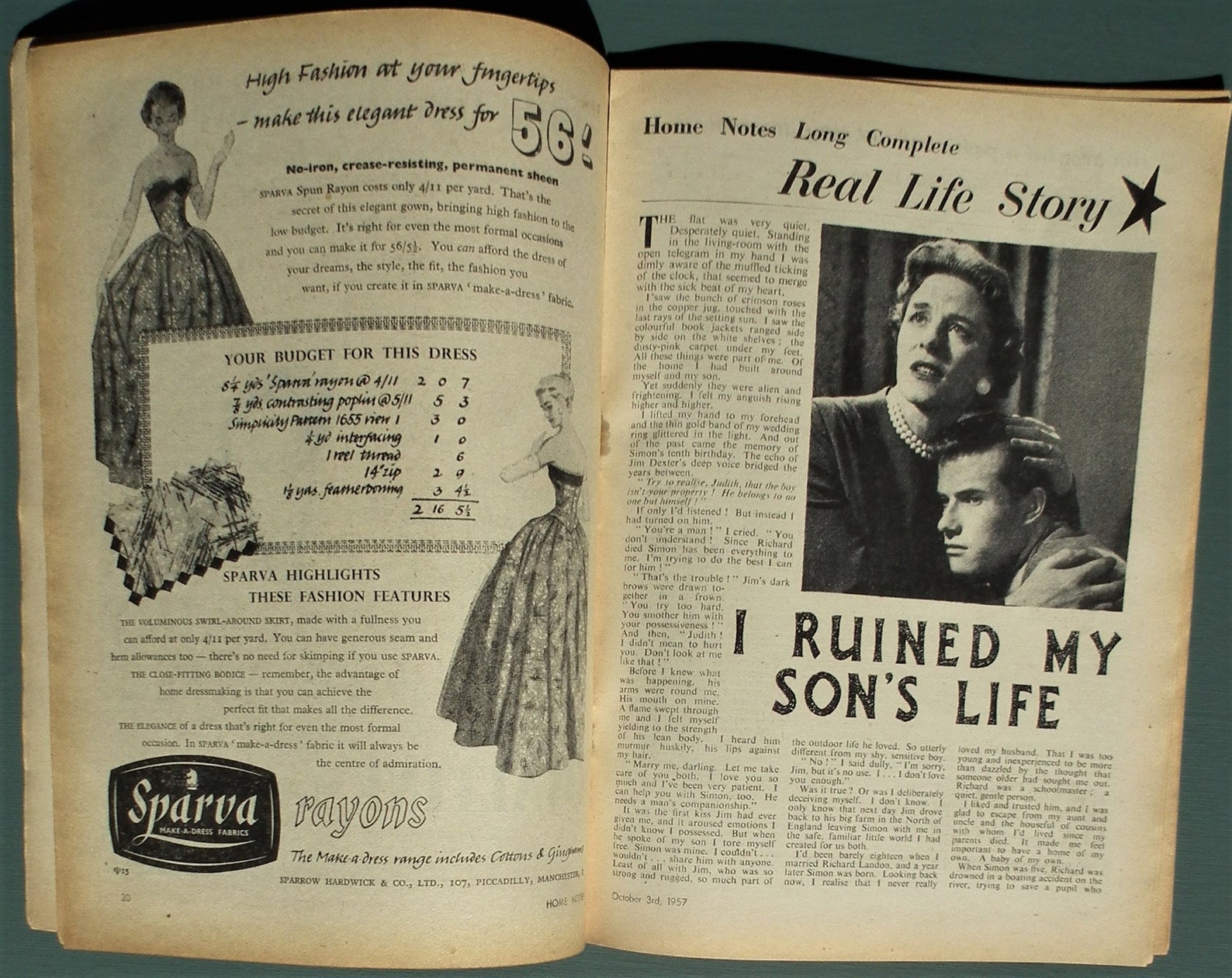 Home Notes Vintage 1950s Women's Magazine UK 1957 Plus - Etsy