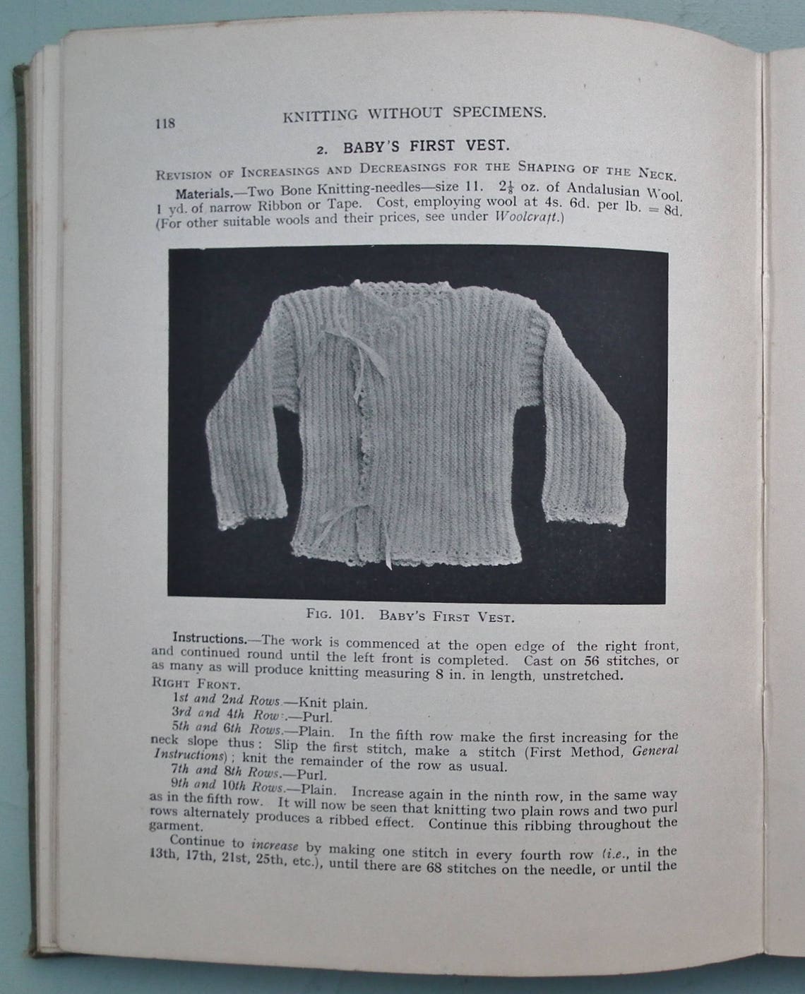 Knitting Without Specimens Ellen P. Claydon Antique Book | Etsy