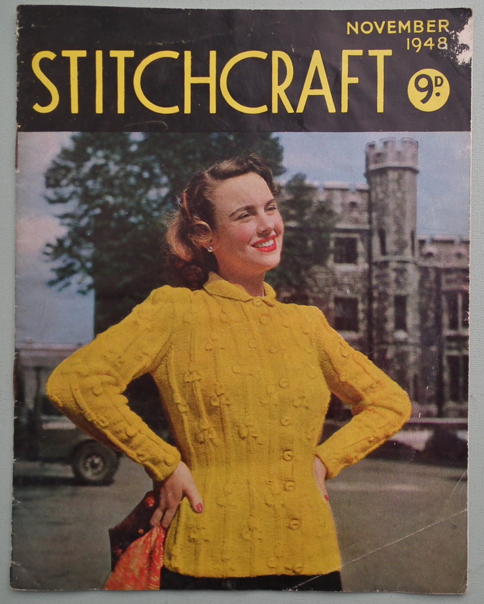 Vintage 40s Stitchcraft November 1948 Knitting Sewing Magazine UK ...