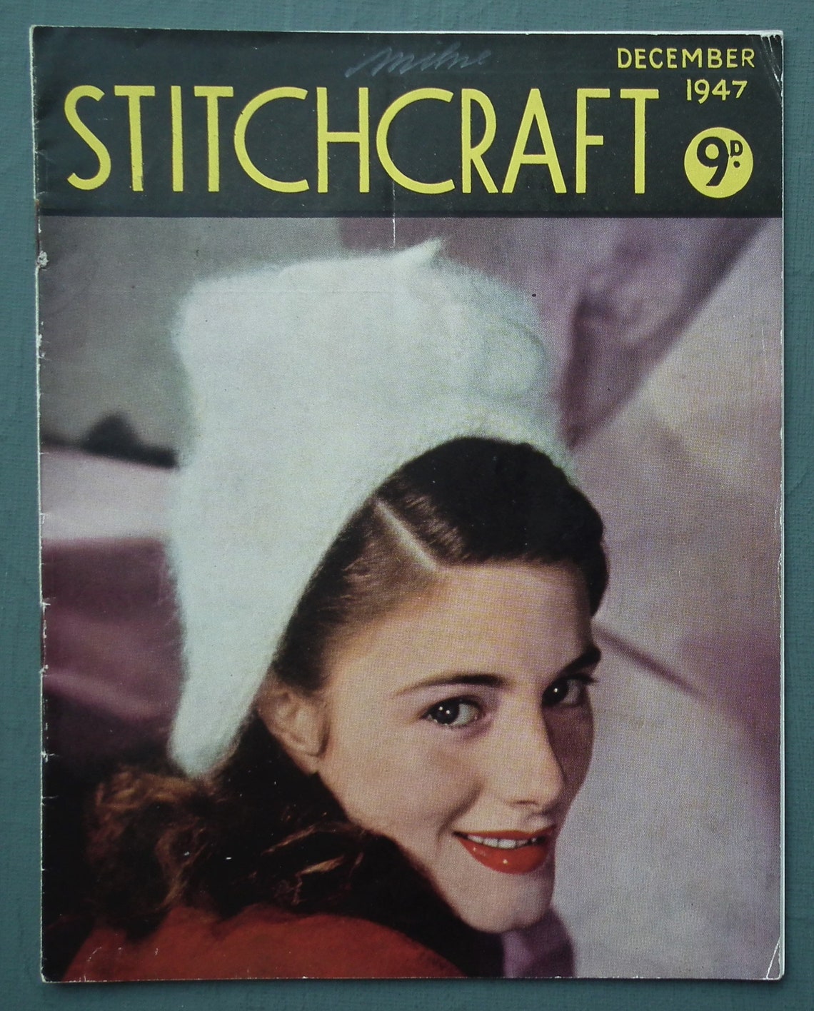 Vintage 1940s Stitchcraft Magazine December 1947 Original 40s Knitting ...