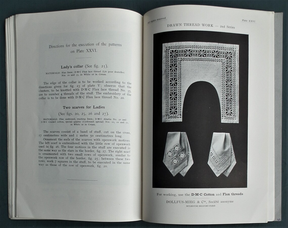 Drawn Thread Work Iind 2nd Series Antique Vintage Sewing Book - Etsy