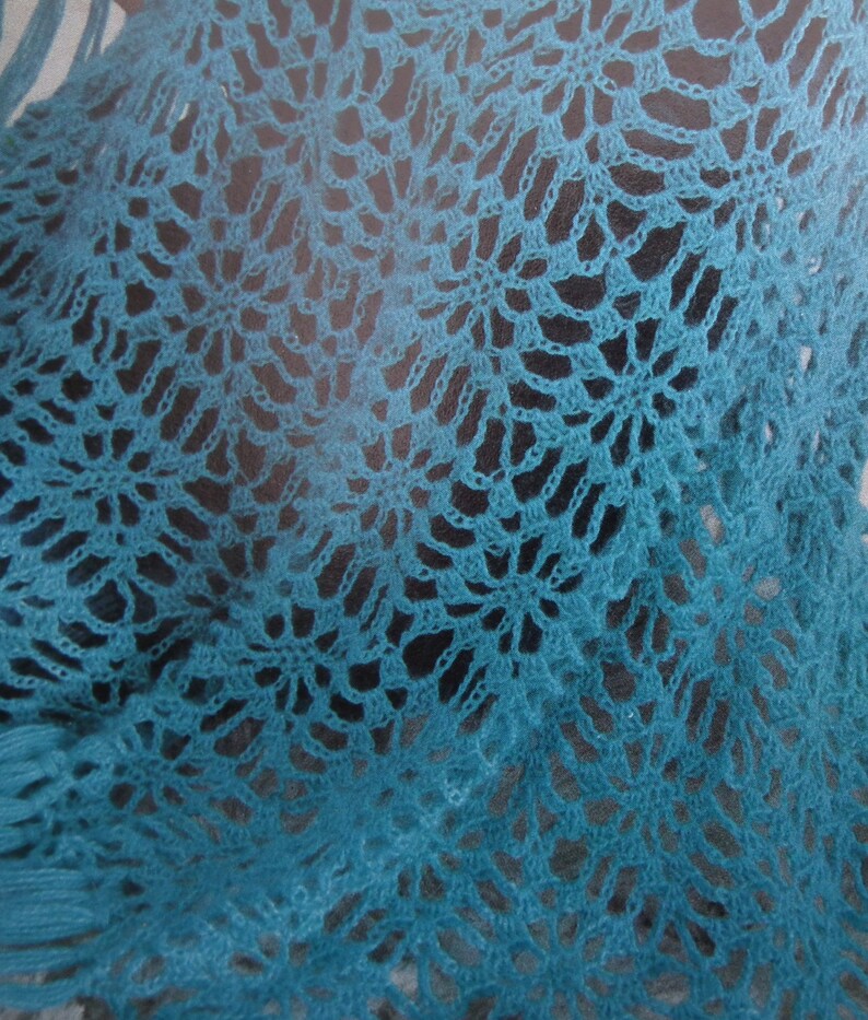 Vintage Crochet Pattern 1970s Women's Lacy Shawl Cobweb - Etsy