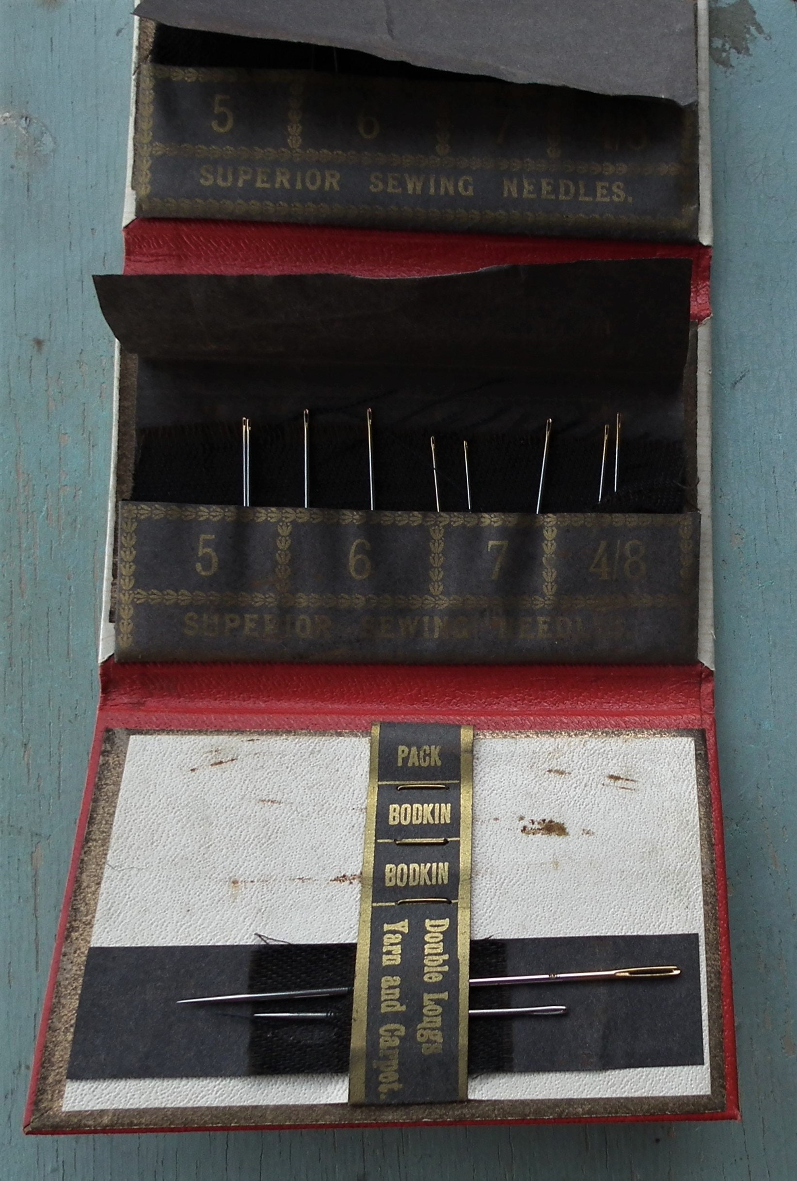 Antique Needle Case the Portia Needle Case Edwardian Needle Holder ...