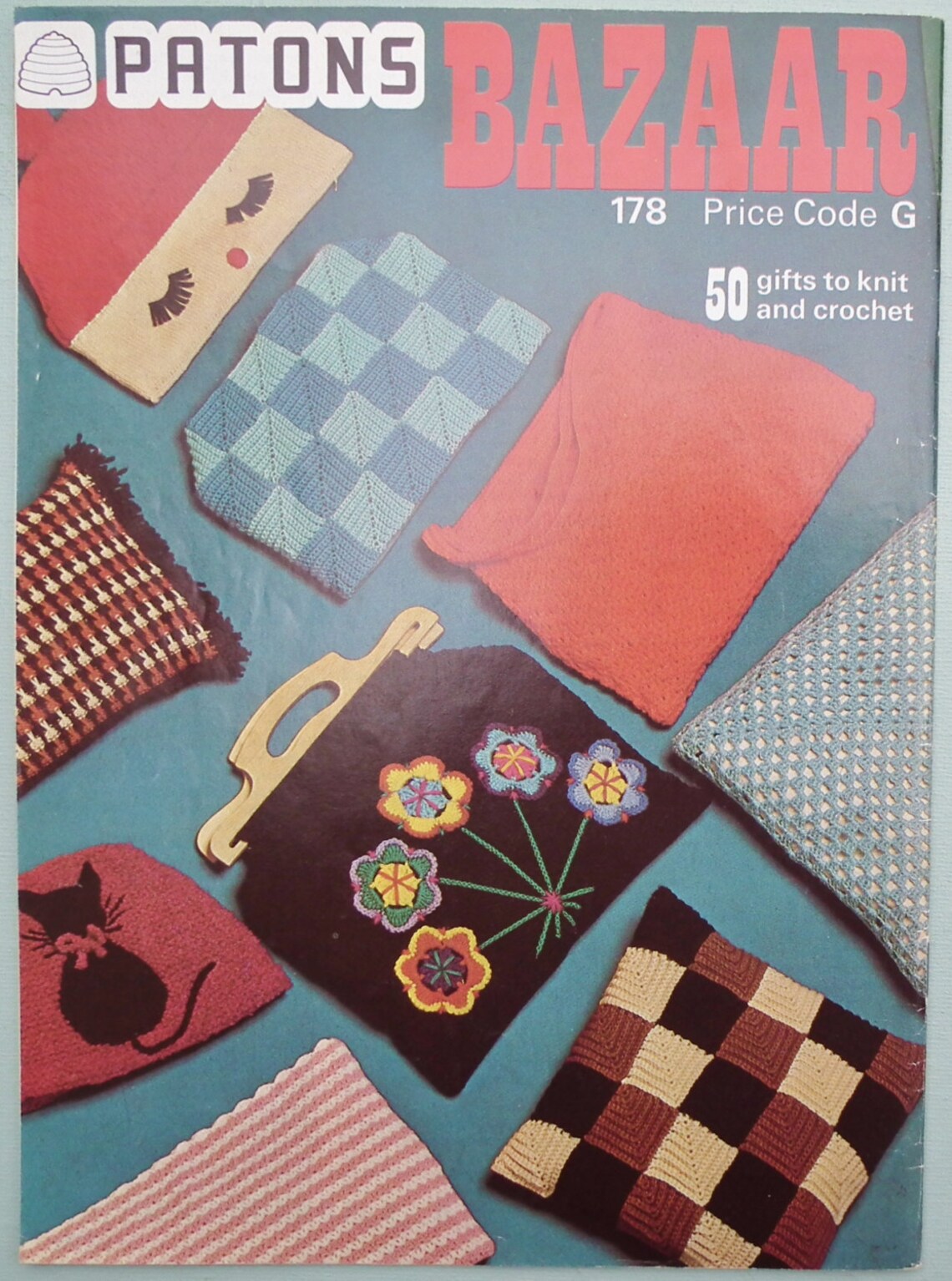 Vintage 1970s Knitting Crochet Patterns Book Patons Bazaar Booklet UK ...