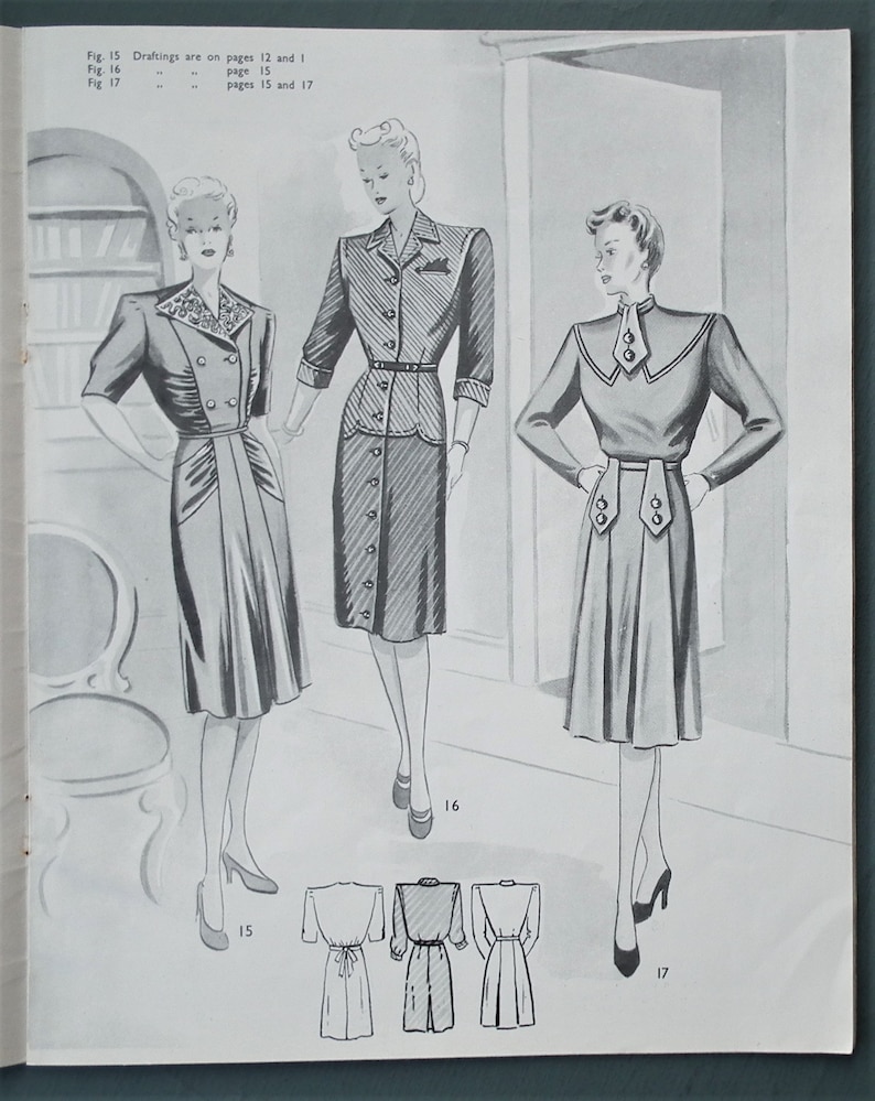 The Haslam System of Dresscutting Illustrated Book of Draftings Autumn and Winter No. 24 Vintage ...