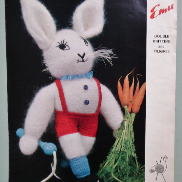 1960s Vintage Stuffed Rabbit Bunny - Etsy