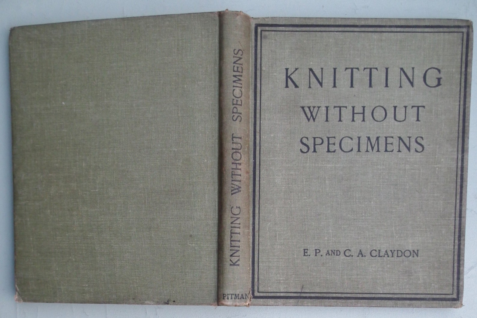 Knitting Without Specimens Ellen P. Claydon Antique Book | Etsy