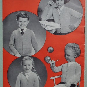 Double Knitting for the Family Vintage 40s 50s Knitting Patterns Book ...