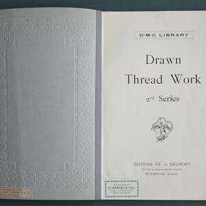 Drawn Thread Work Iind 2nd Series Antique Vintage Sewing Book 1920s ...