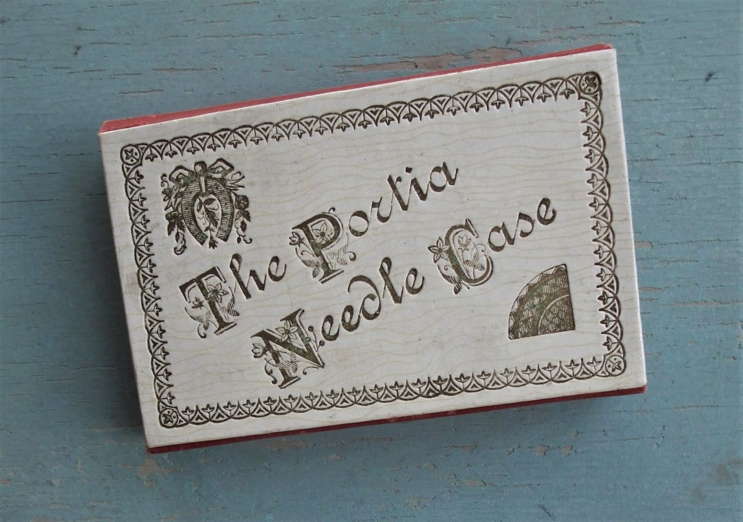 Antique Needle Case - the Portia Needle Case - Edwardian Needle Holder ...