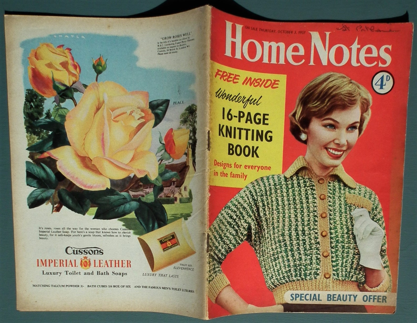 Home Notes Vintage 1950s Women's Magazine UK 1957 Plus - Etsy
