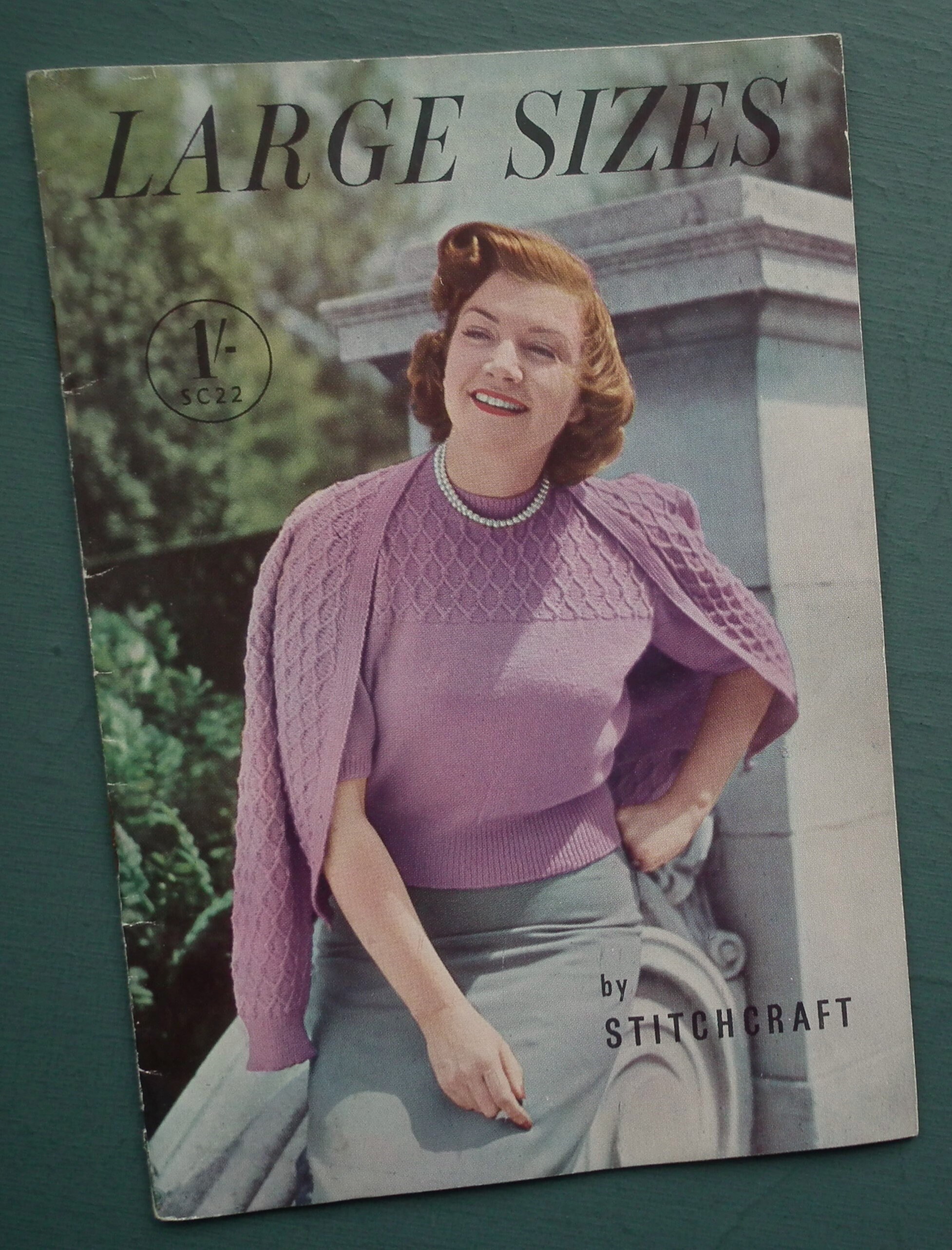 Vintage 40s 50s Knitting Book Large Sizes by Stitchcraft UK - Etsy