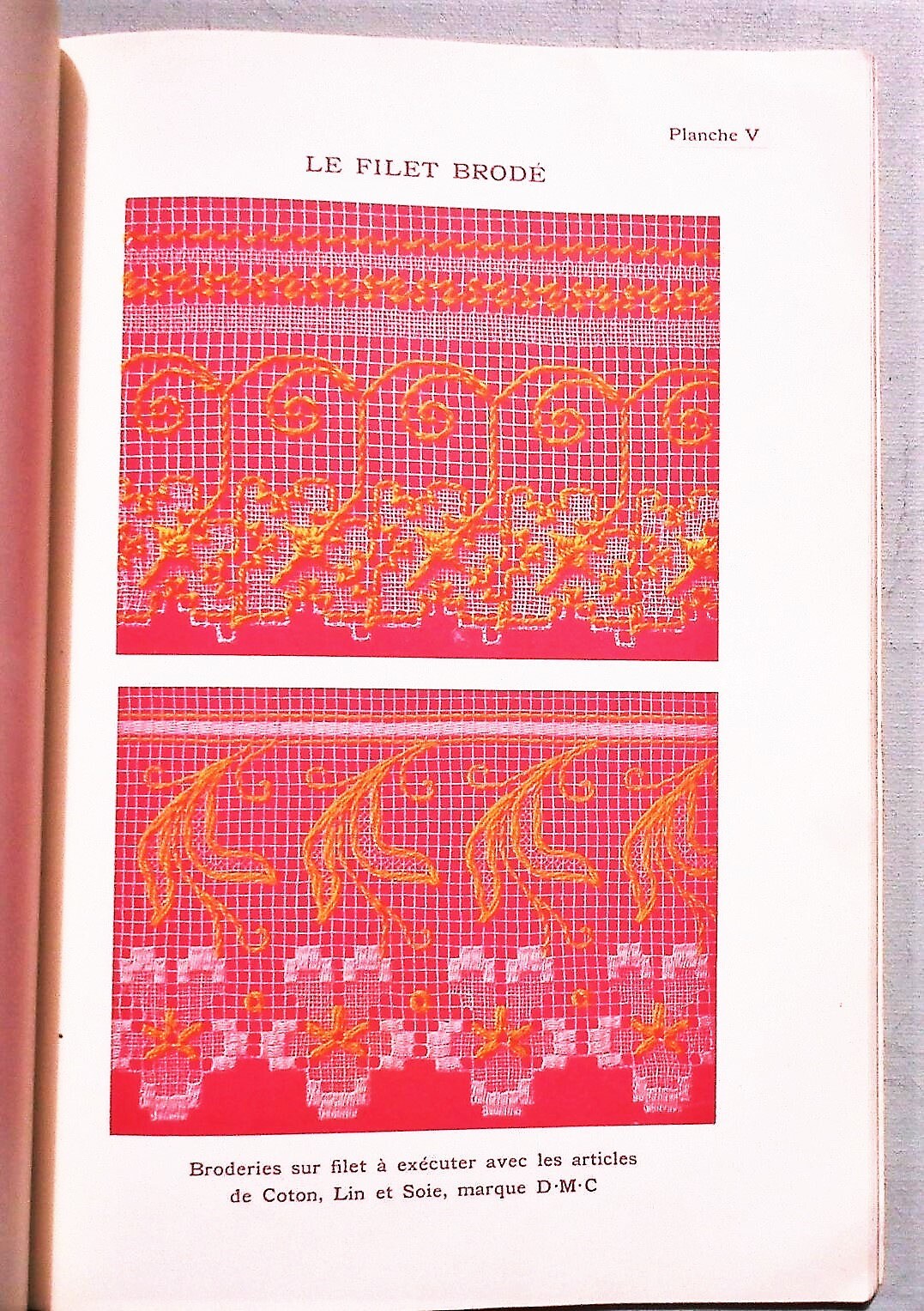 Antique Embroidery Book French Le Filet Brode Net - Etsy