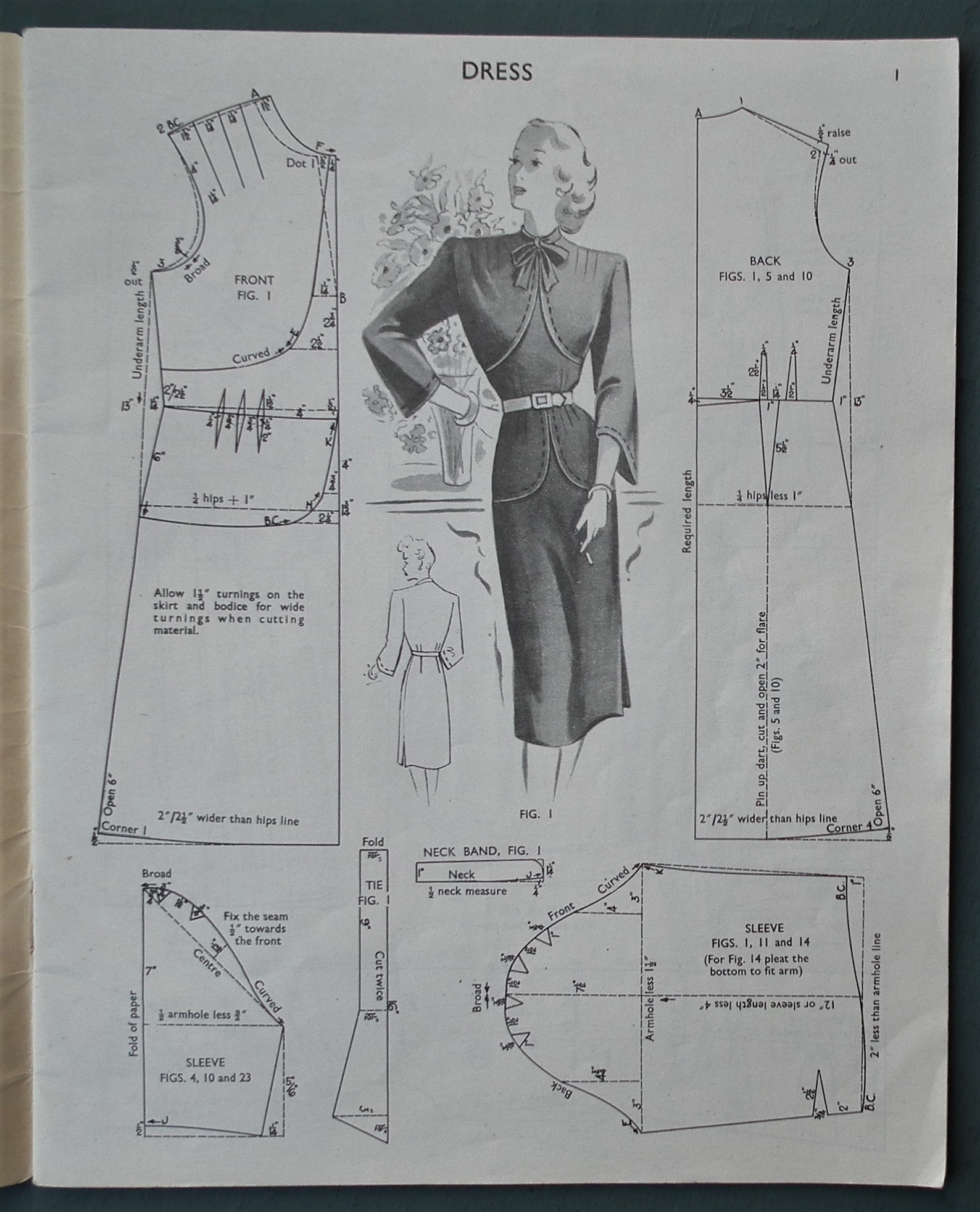 The Haslam System of Dresscutting Illustrated Book of Draftings Autumn and Winter No. 24 Vintage ...