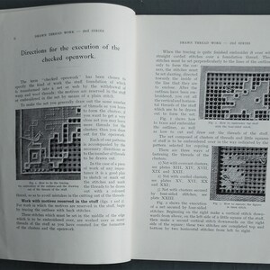 Drawn Thread Work Iind 2nd Series Antique Vintage Sewing Book 1920s ...