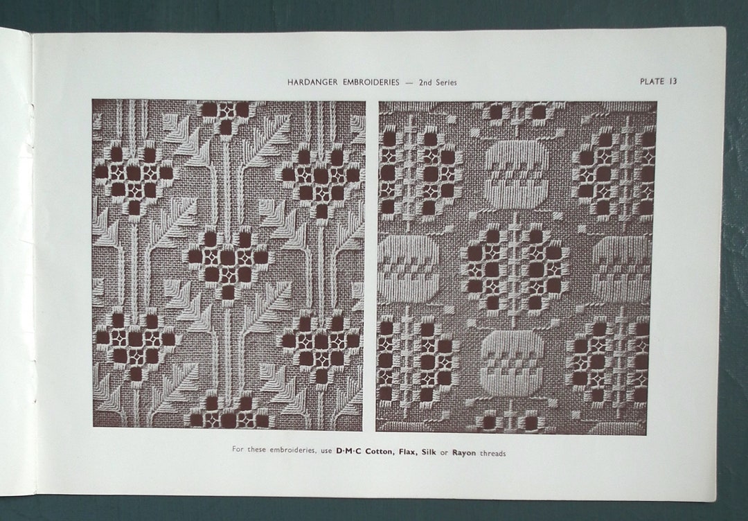 Hardanger Embroideries 2nd Series D. M. C. Library 1963 Edn - Vintage ...