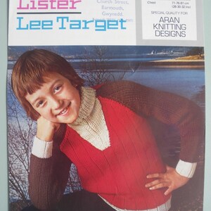 Vintage 1970s Knitting Pattern Boy's Sweater / Jumper With Zipped Polo ...