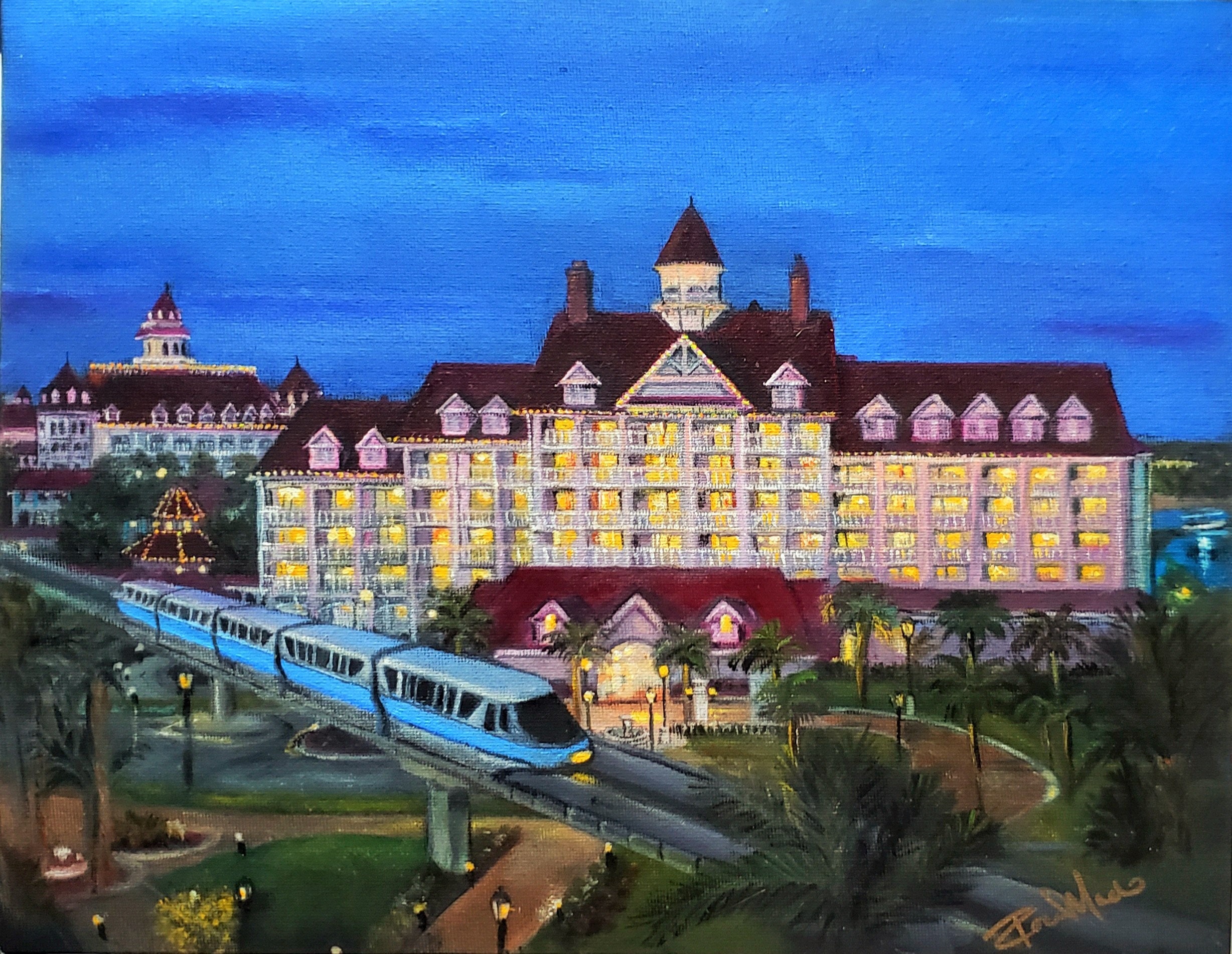 The Grand Floridian. Print From the Original Oil Painting by Artist ...