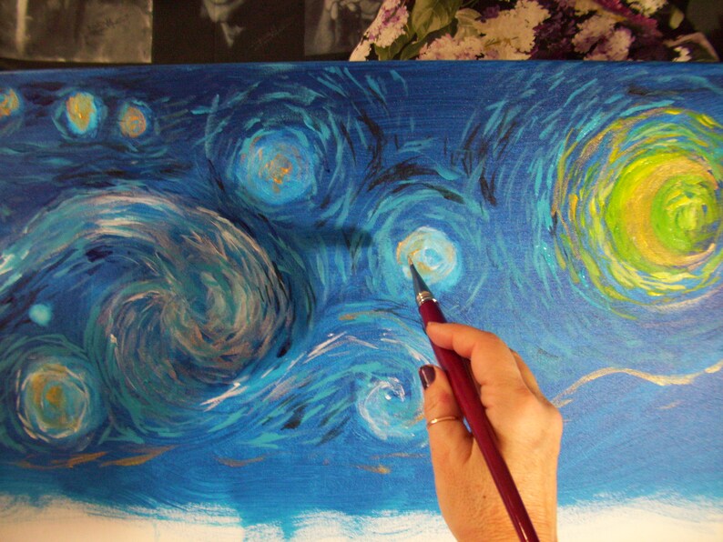 Starry Chicago, an Adaptation of Chicago & Vangogh. Print From the ...