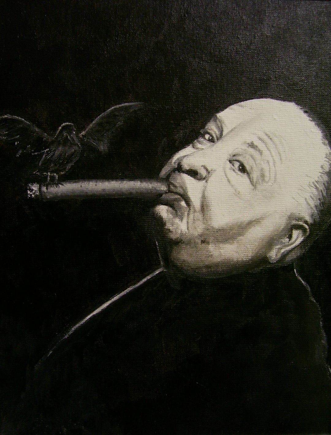 Alfred Hitchcock, the Birds. A Print From the Original Painting by ...