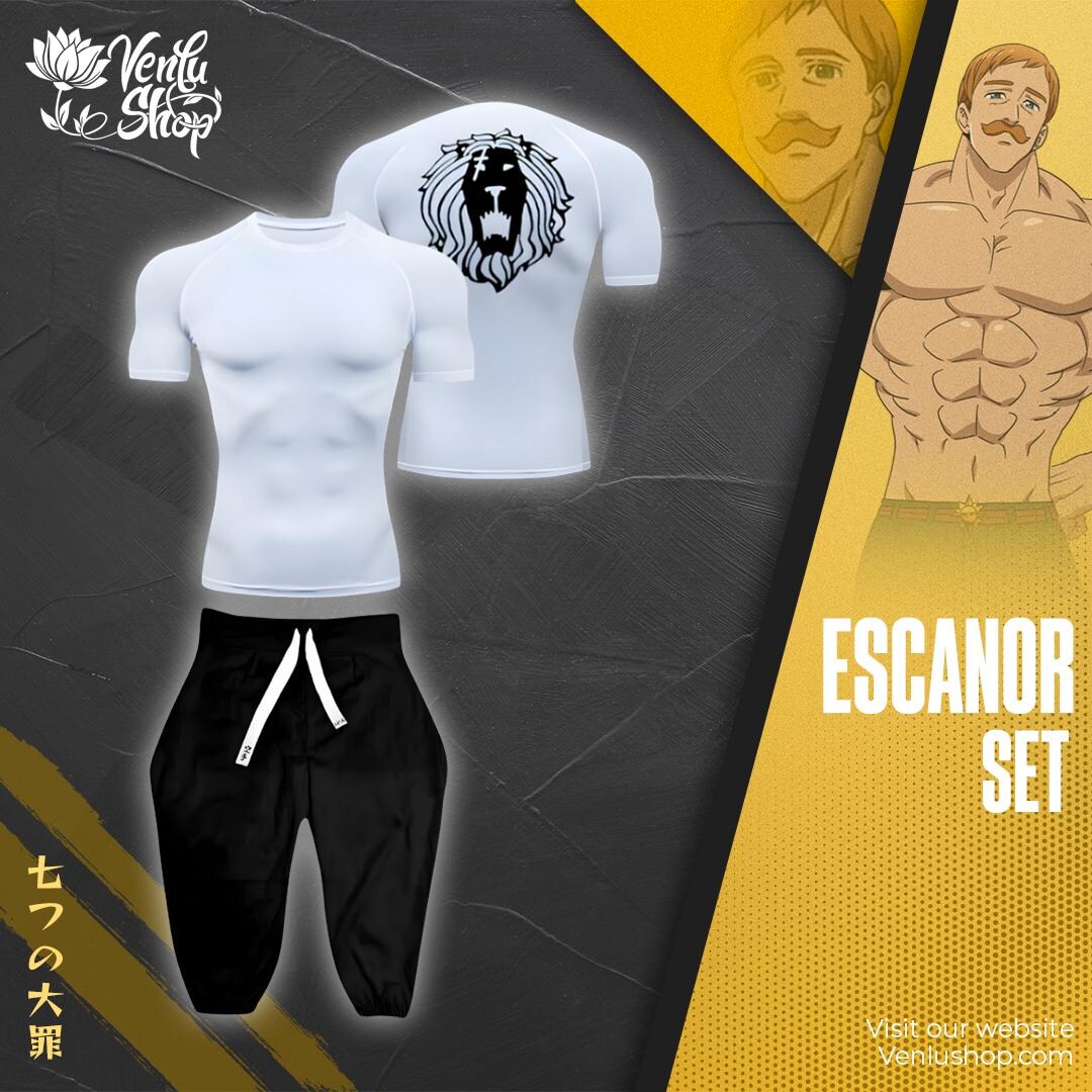 Escanor Shonen Set | 7 Deadly Sins, Lion Sin, Pride, Tattoo, Cosplay ...