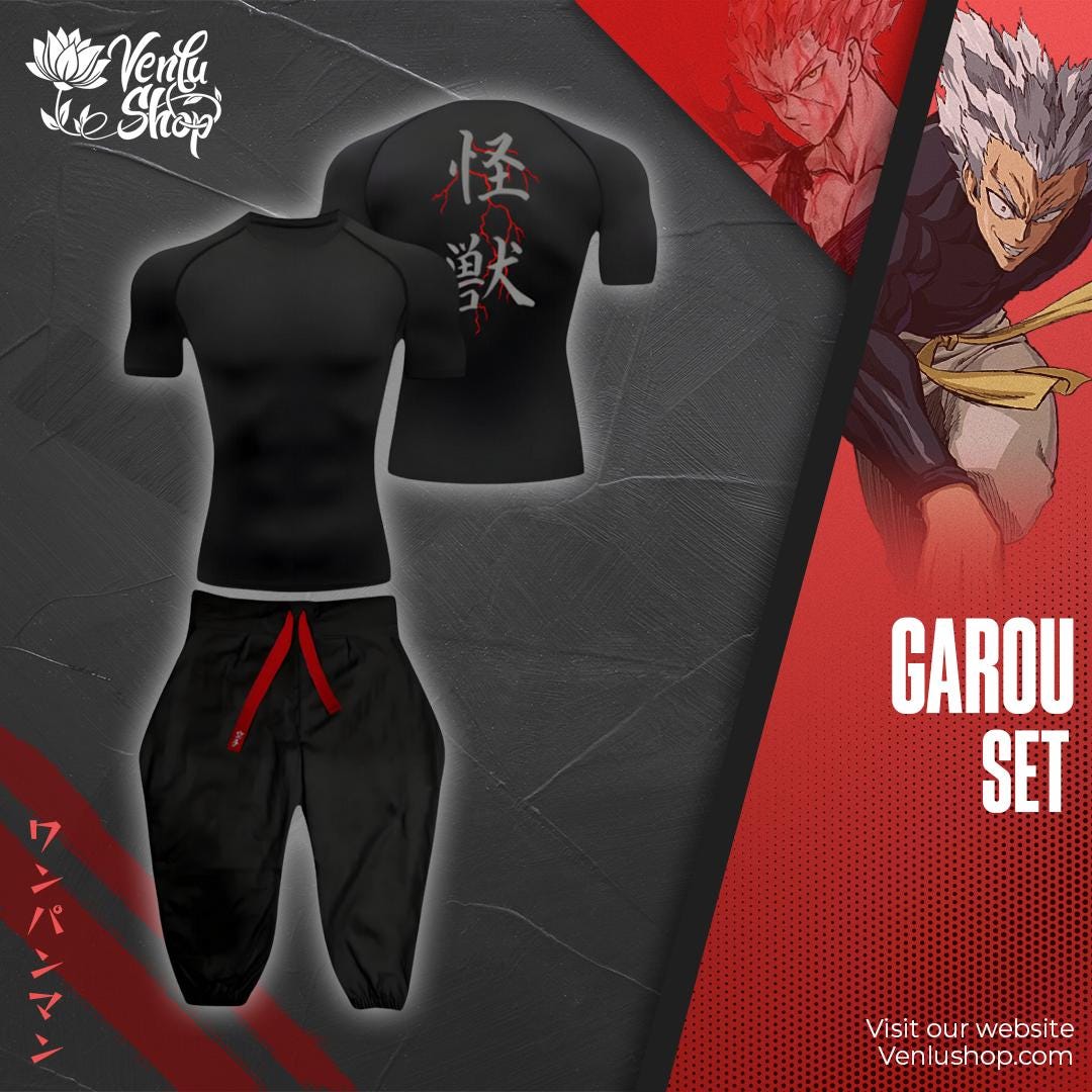 Garou Shonen Set | OPM, One Punch Man, Anime, Gym, Japanese, Kanji ...