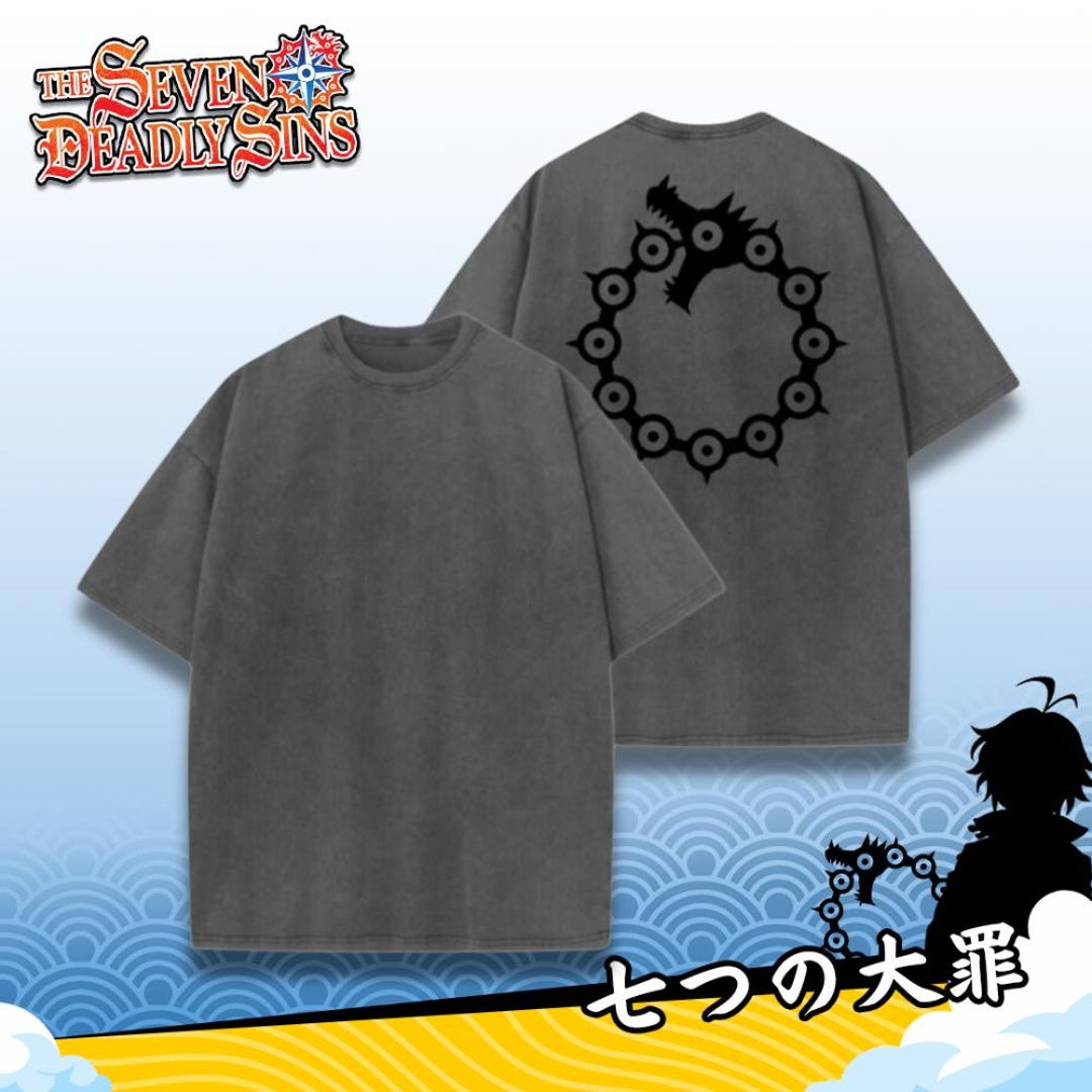 Meliodas Pump Cover Oversized Shirt, Tshirt, Washed Shirt, Meliodas ...