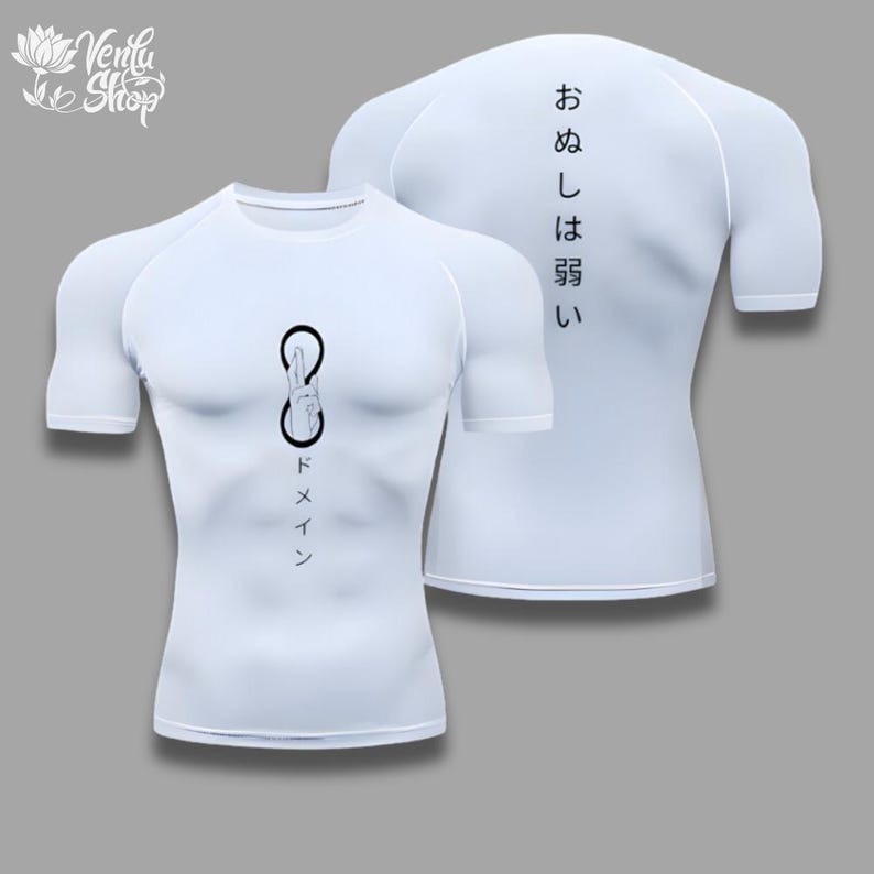 Gojo Compression Shirt | Gymwear, Satoru Gojo, Jujutsu Kaisen, Sorcerer ...