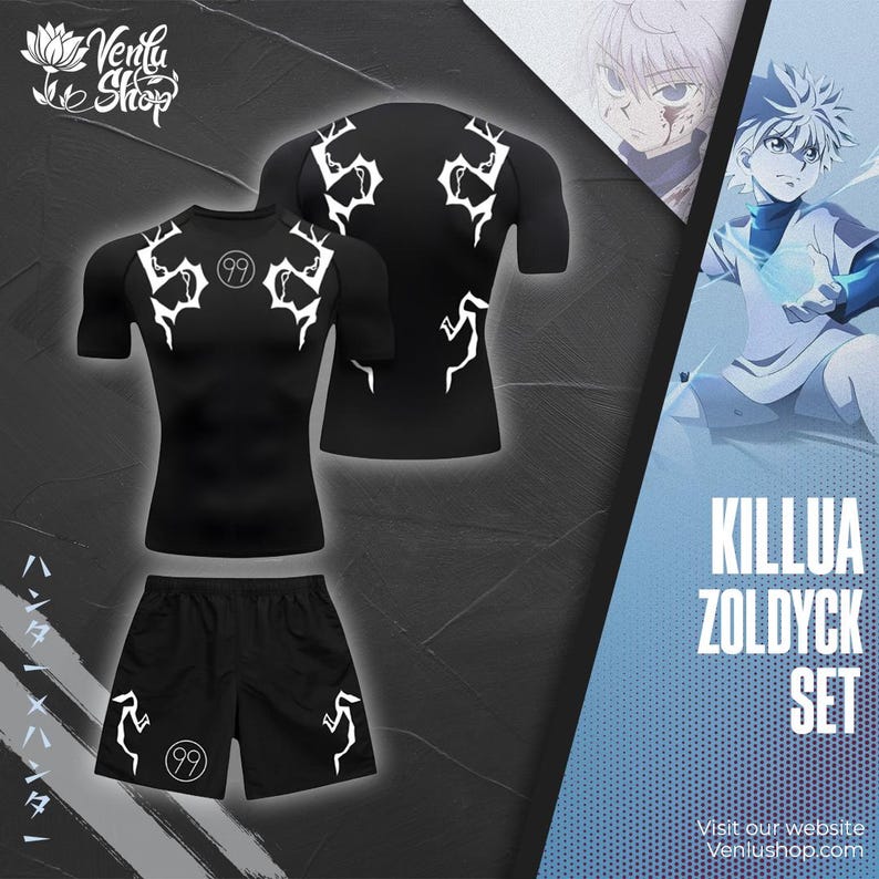 Killua Gym Set | Hunter X Hunter, Anime, Manga, Gym, Sport, Clothing ...