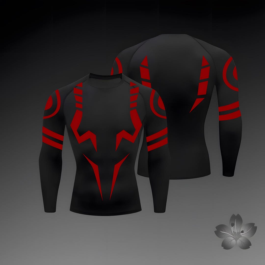 Sukuna Compression Shirt Jujutsu Kaisen, Ryomen Sukuna, Animegymwear ...