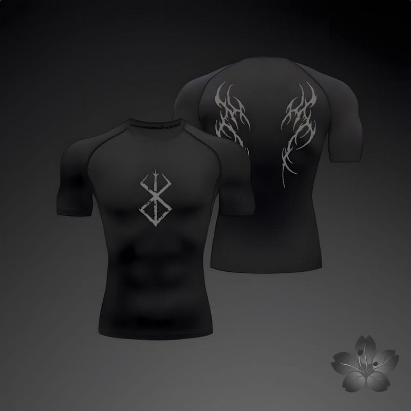 Anime Gym Compression Shirt - Etsy