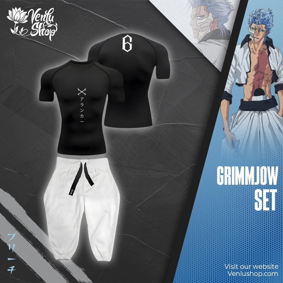 Grimmjow Shonen Set | Bleach Anime, Bones, Espada, Ichigo, Skull, Soul ...