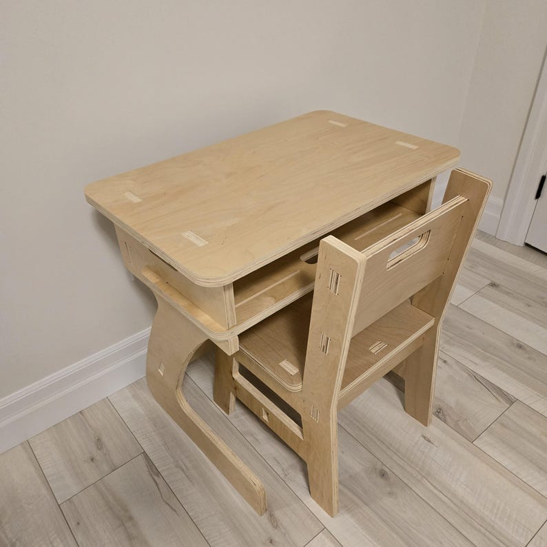 Kids Desk and Chair Digital Files - Flat Pack Friction Fit Design (no ...