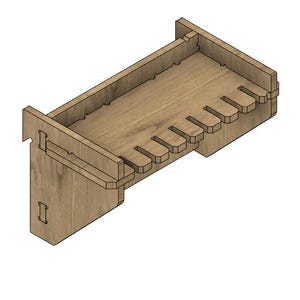 Trigger Clamp Storage Rack DXF Files - French Cleat System (friction ...