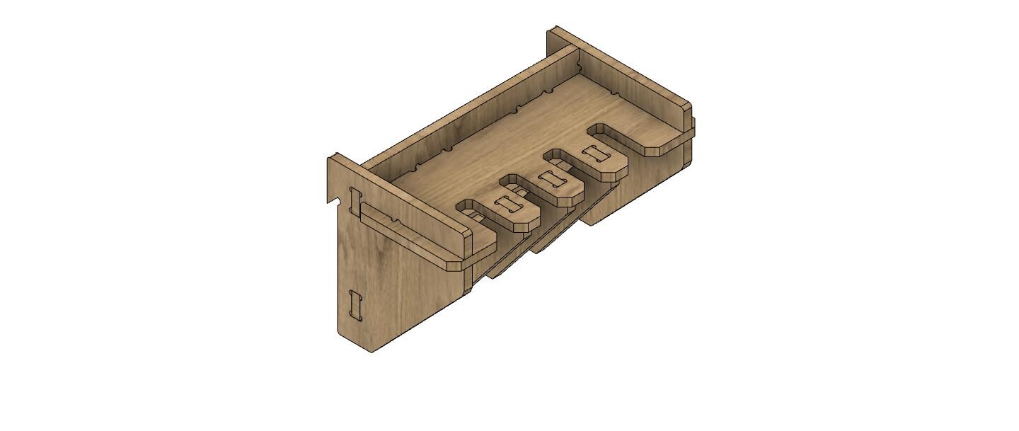 Bar Clamp Organizing Rack DXF Files - French Cleat System (friction Fit ...