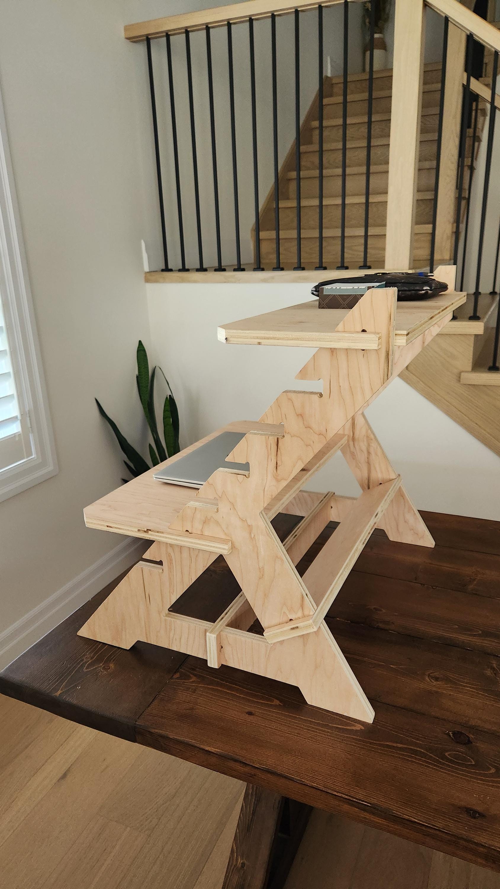 Table Top Standing Desk (friction Fit - No Screws Needed) - CNC Cut ...